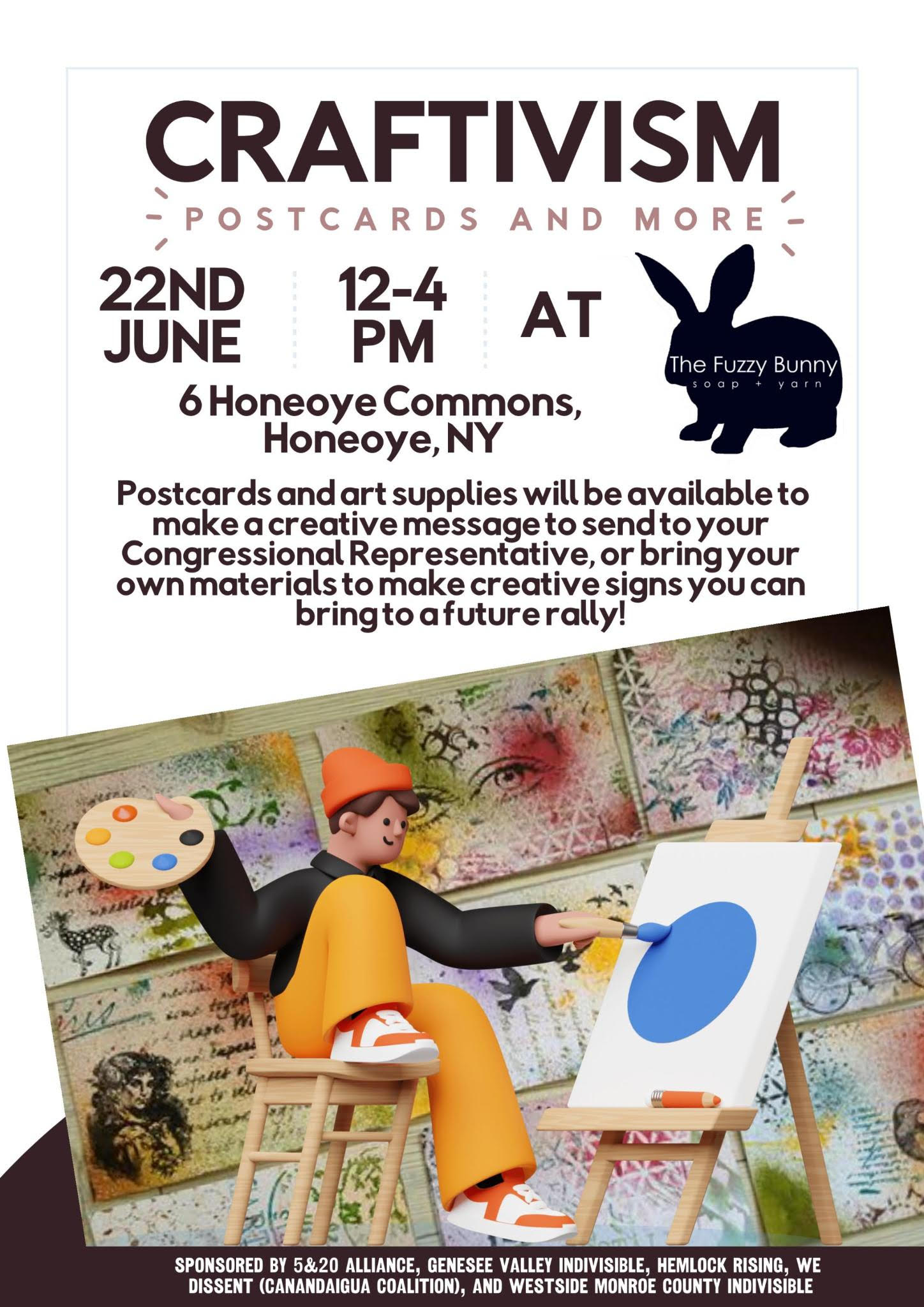 Craftivism - Postcards and More / June 22, 2025 / Genesee Valley ...